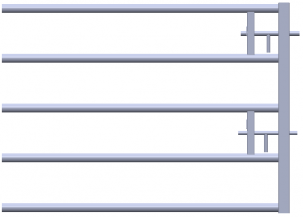 5 Bar Latch Front | Dividing Gates