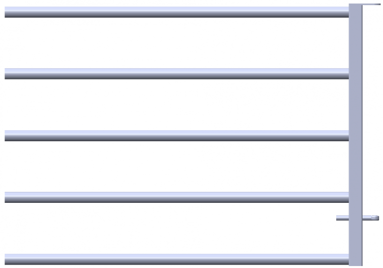 5 Bar Panel Front | Dividing Gates