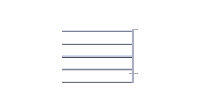 5 Bar Panel Front | Dividing Gates